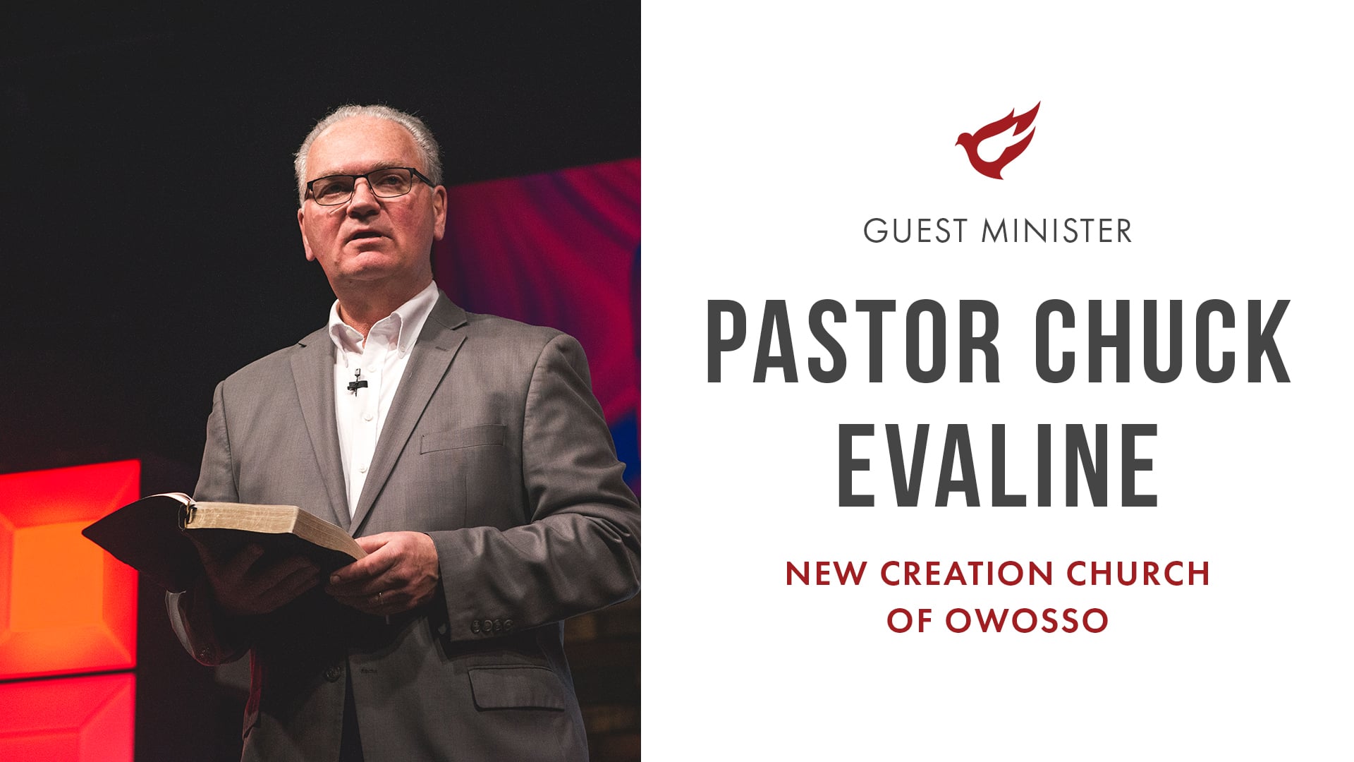 Guest Minister | Pastor Chuck Evaline | New Creation Church of Owosso ...