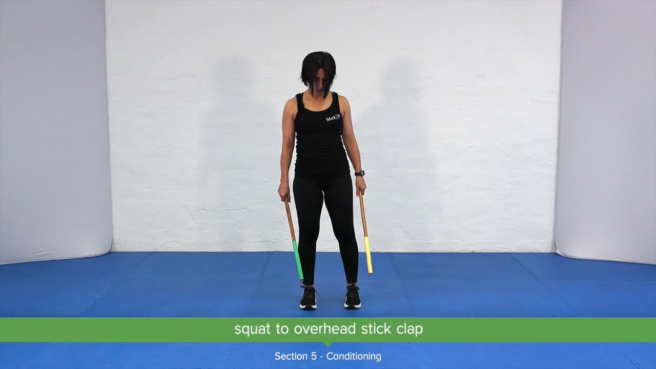 S4-6. Cond - squat to overhead stick clap on Vimeo