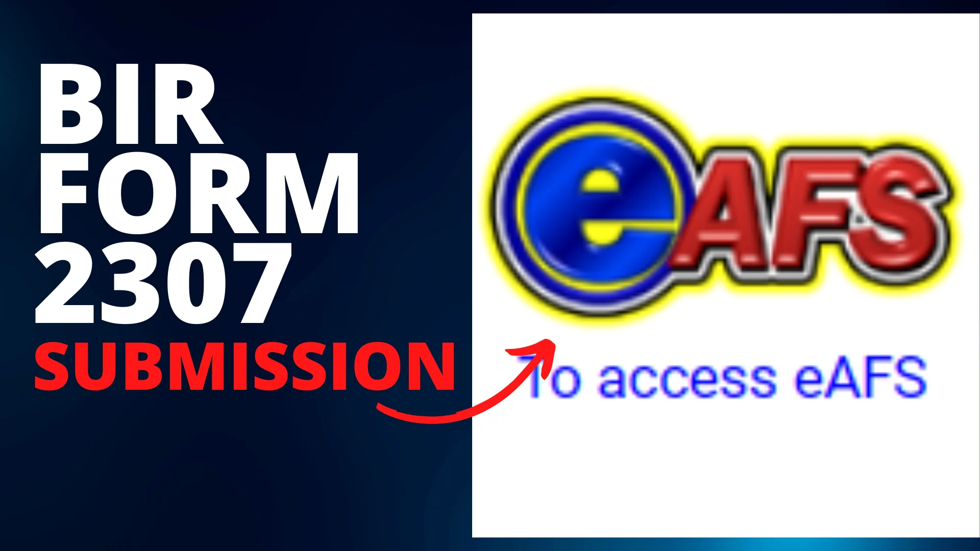 2023 Online eAFS Submission of BIR Form 2307.mp4