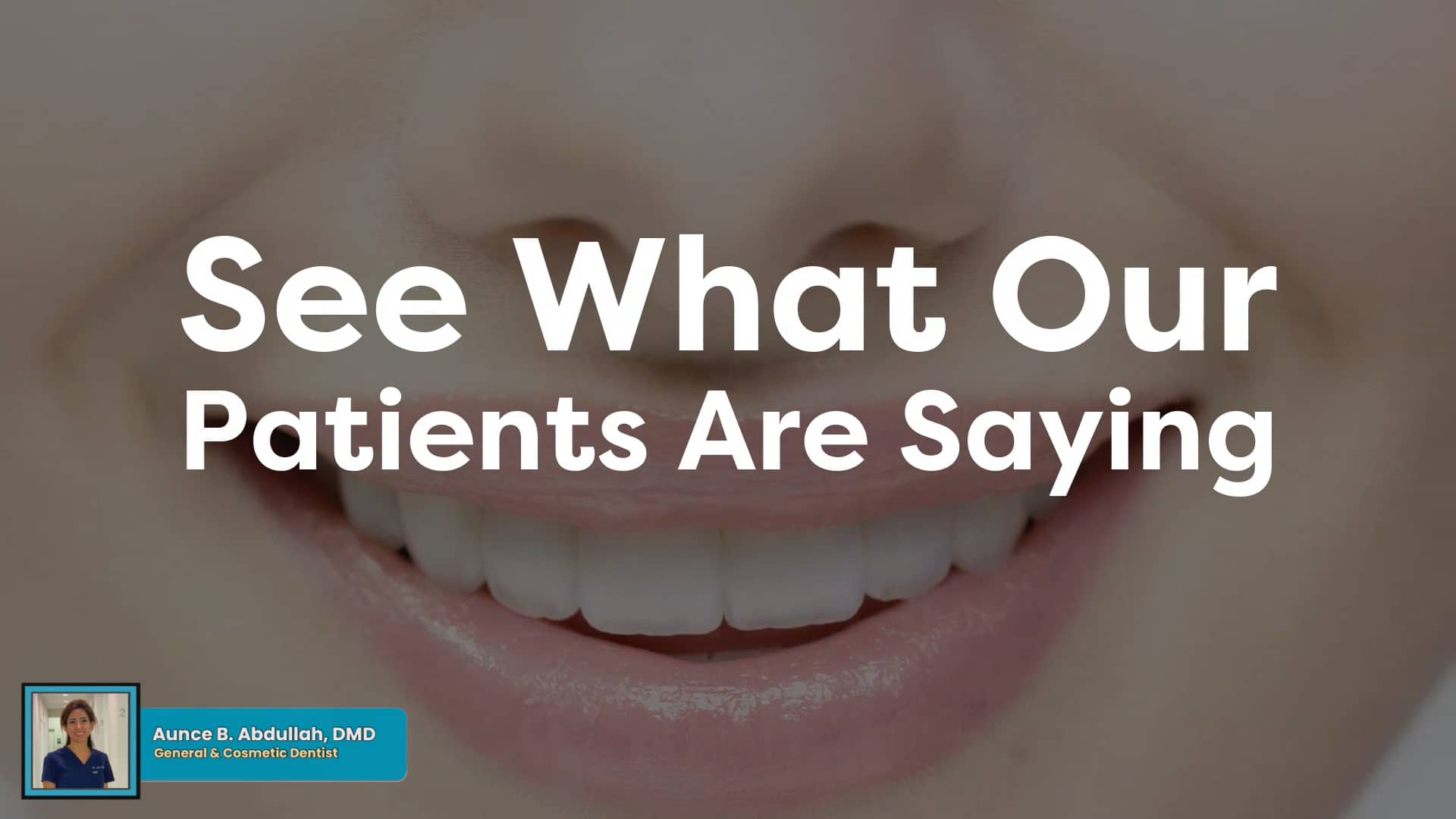 See What Our Patients Are Saying on Vimeo