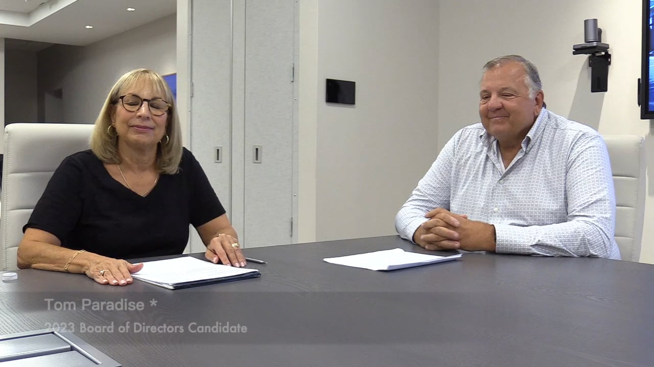 Tom Paradise 2023 BOD Candidate Interview.mp4 on Vimeo