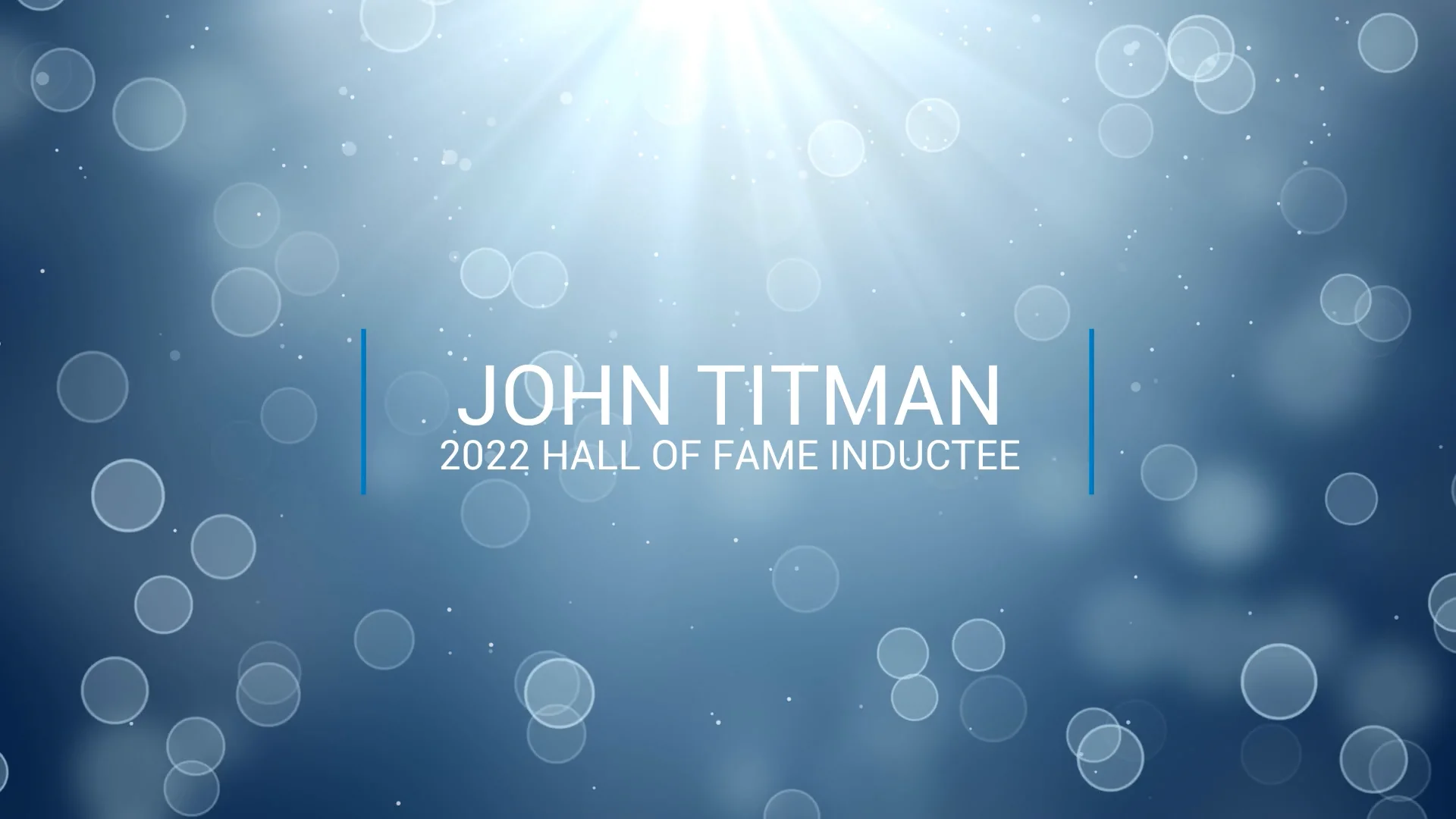 JOHN TITMAN HoF 2022 on Vimeo