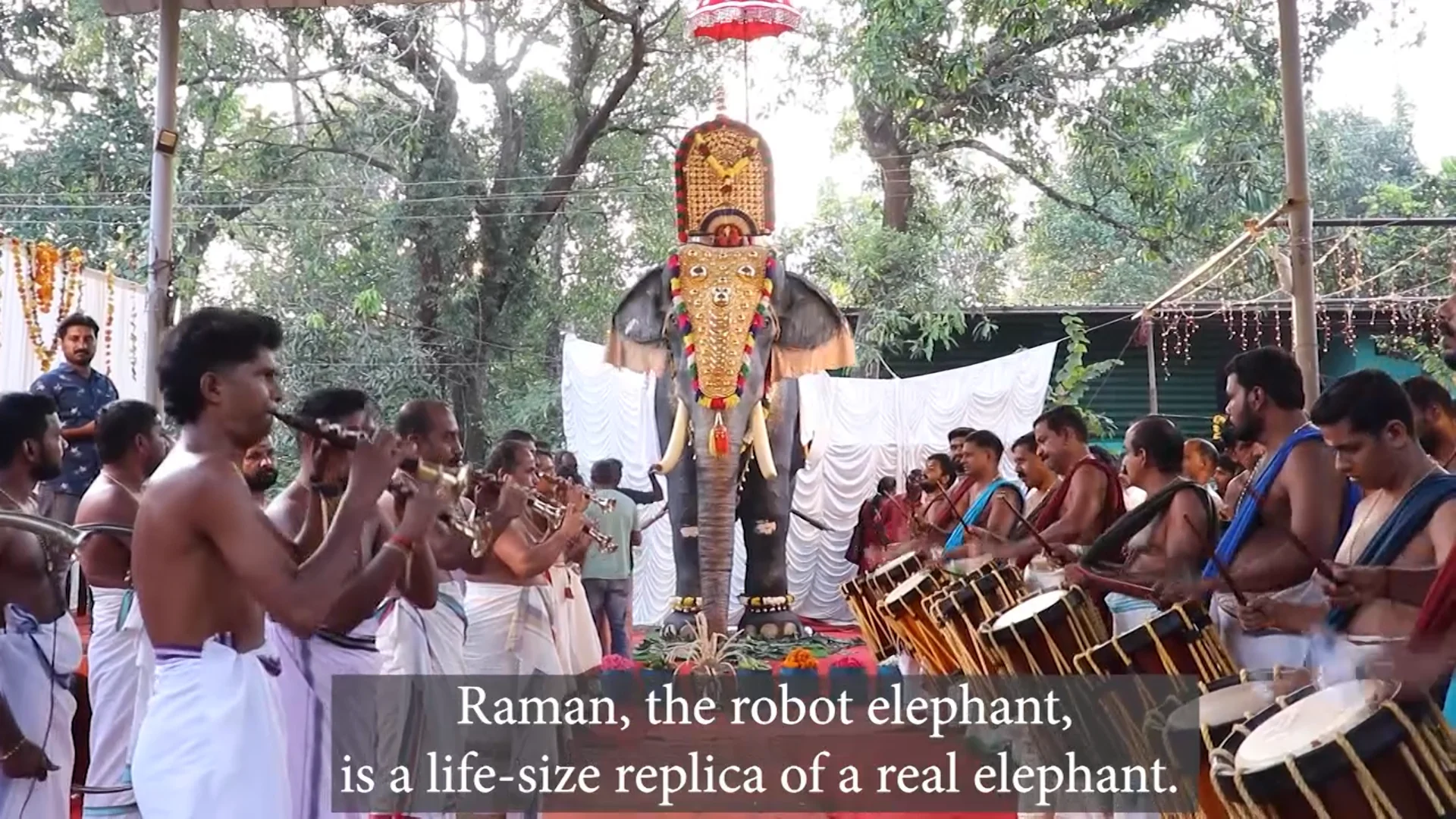 Meet the Majestic Robot Elephant Irinjidappilly Raman