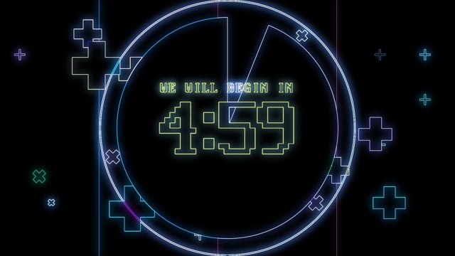 Countdown: 8-Bit Dubstep Neon Effect - Church Visuals