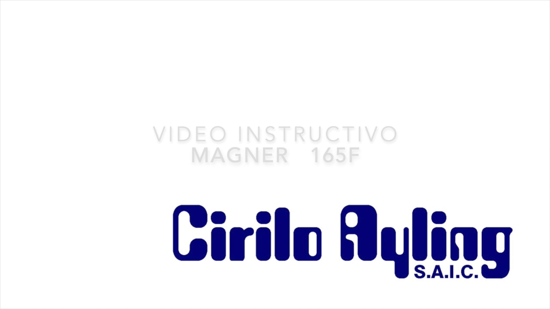 CIRILO AYLING 165F Operacion.mp4 on Vimeo