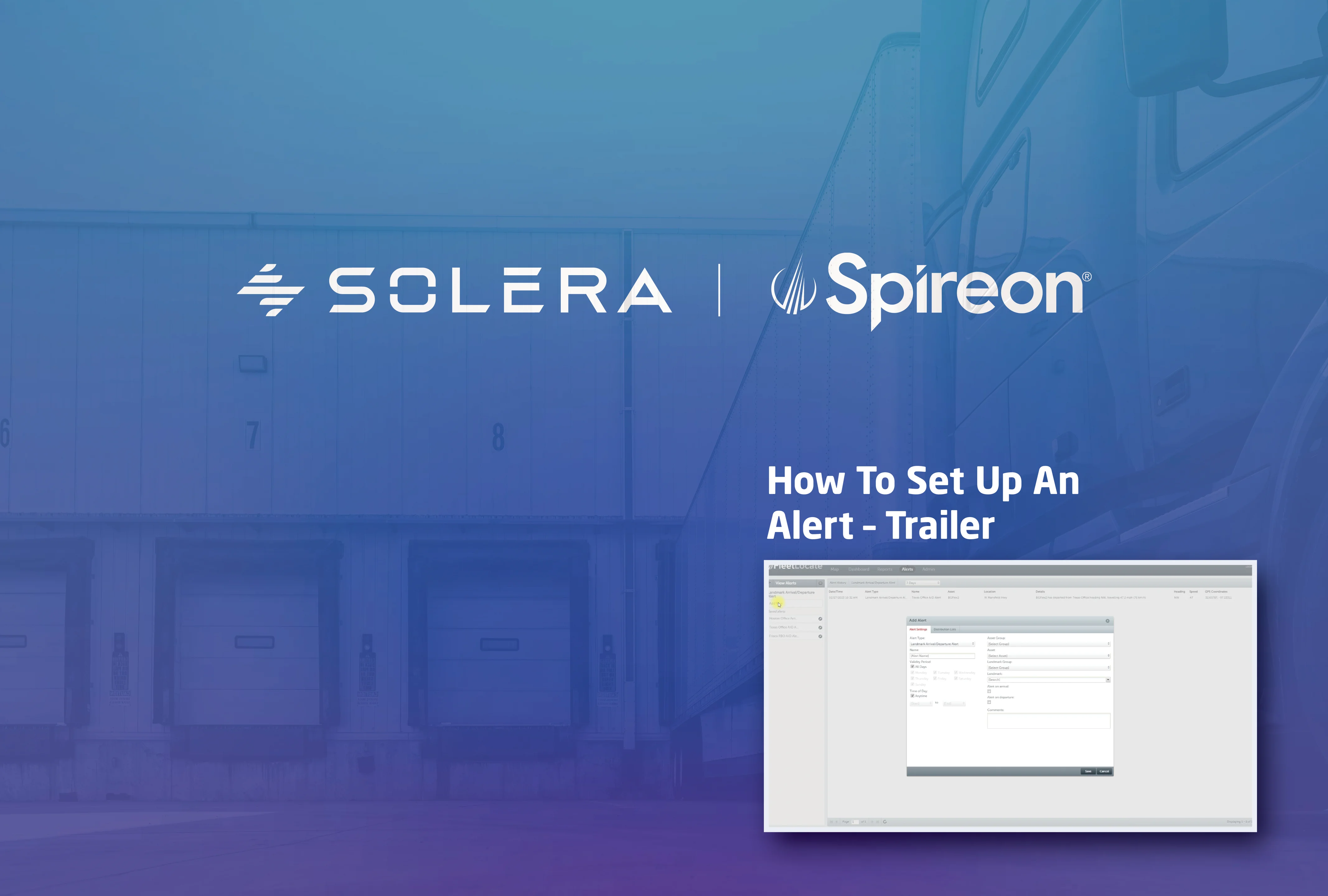 How To Set Up an Alert – Trailer