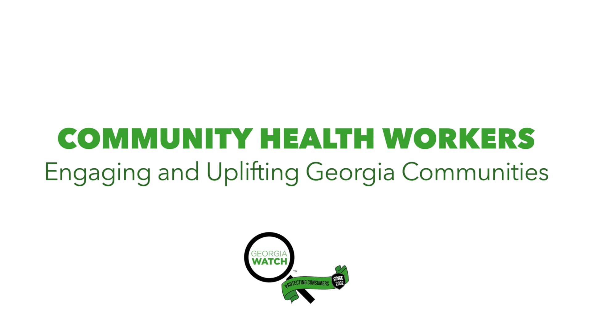 Community Health Worker Awareness Video on Vimeo