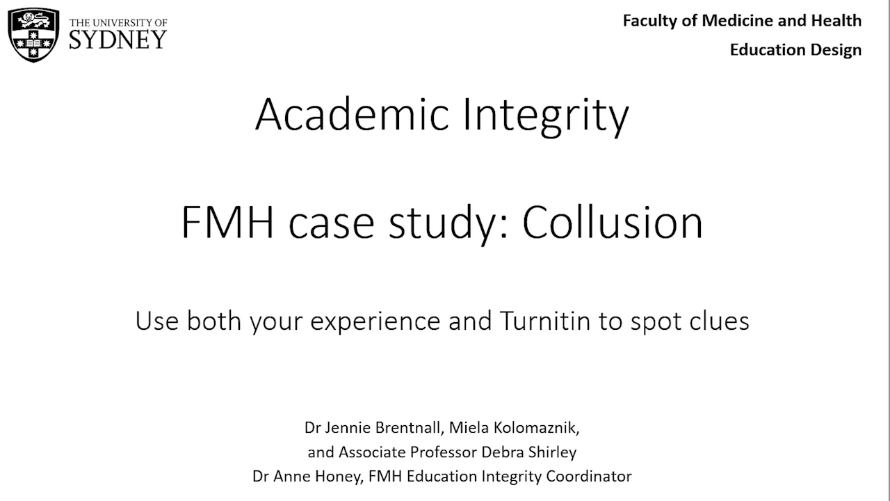 FMH Academic Integrity Case Study Collusion VIDEO 23.03.06.mp4 on Vimeo