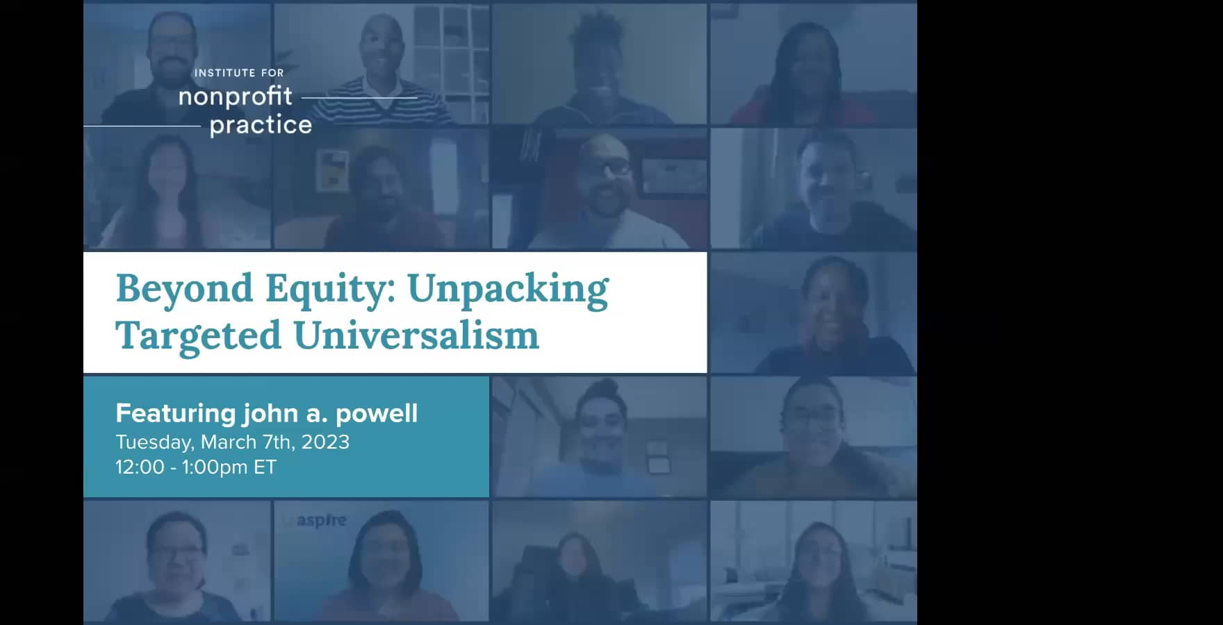 LLS Recording Beyond Equity Unpacking Targeted Universalism with john a. powell (March 8, 2023 ...