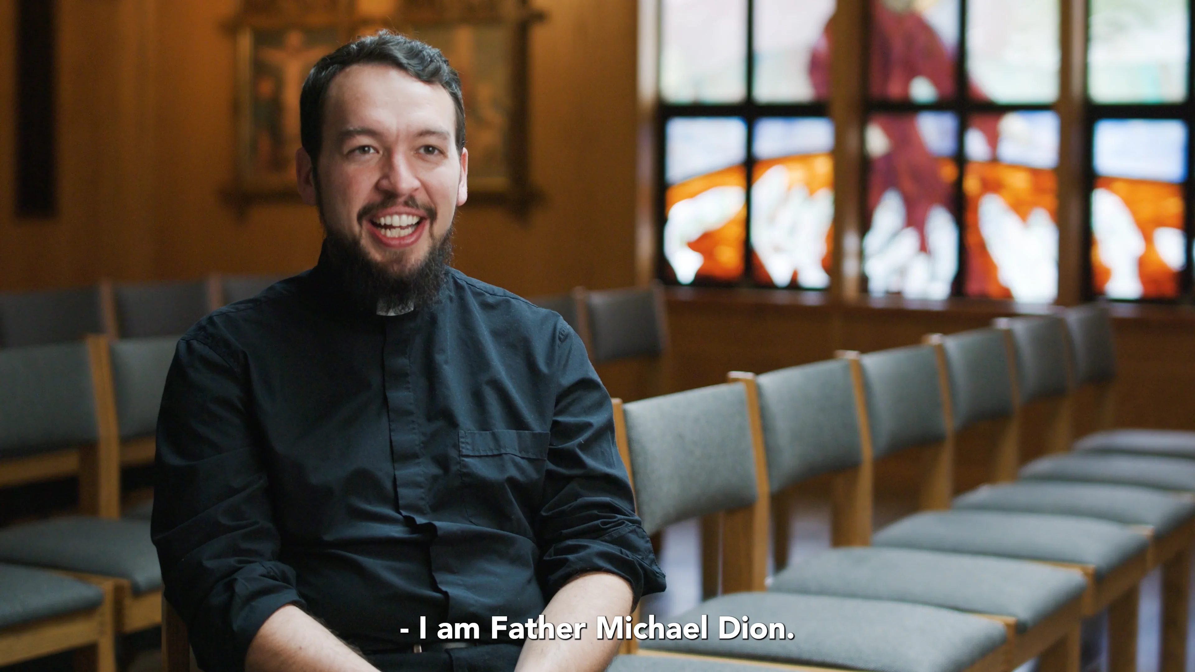 Father Michael Dion testimonial with English subtitles on Vimeo