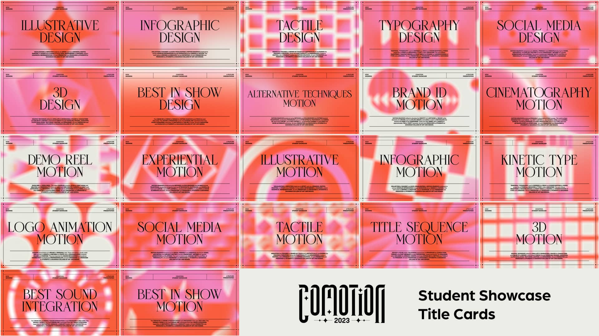 CoMotion 2023 Student Showcase Title Cards on Vimeo