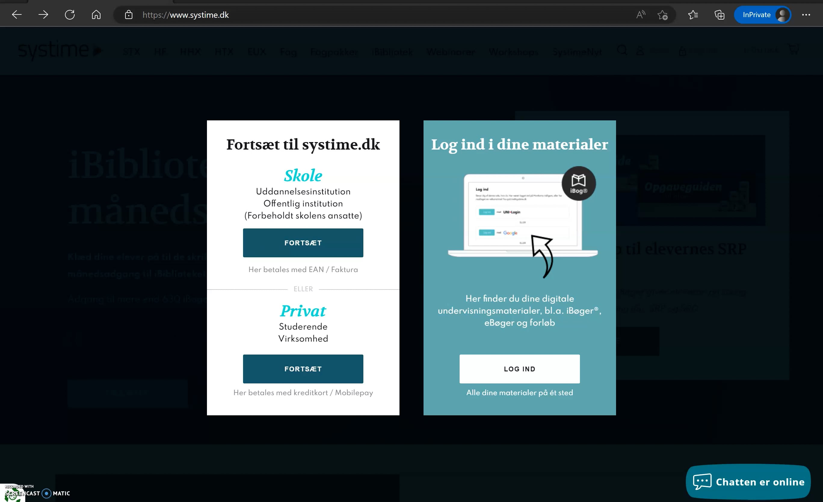 Login systime on Vimeo