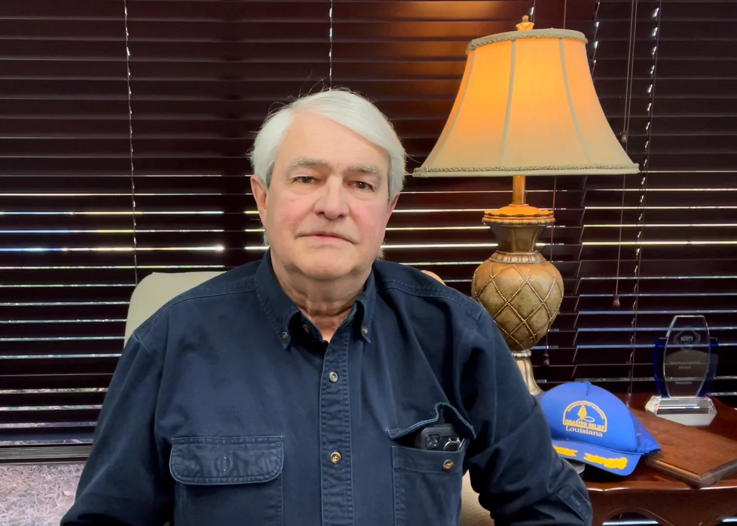 Scott Leachman with Louisiana Baptist Disaster Relief. # ...