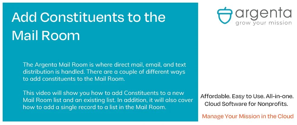 Add Constituents to the Argenta Mail Room.mp4 on Vimeo