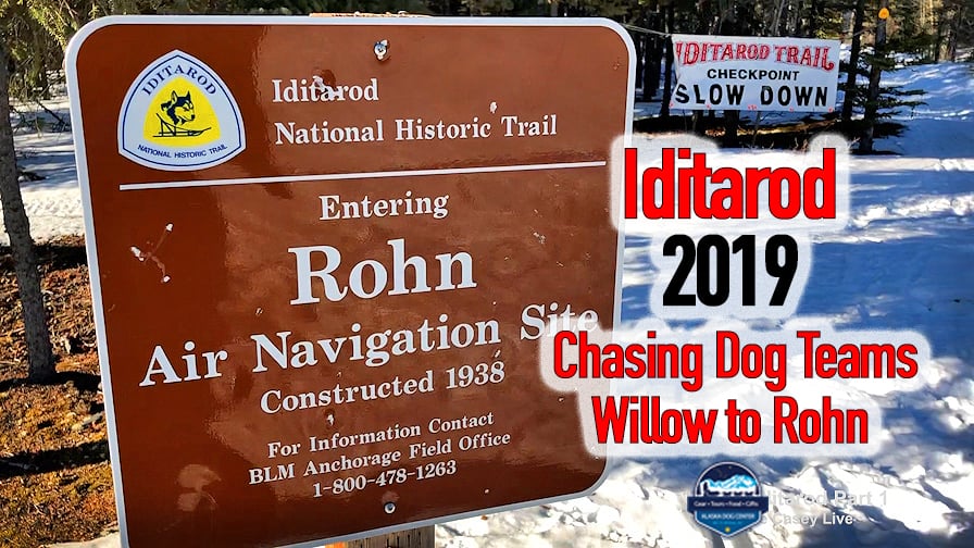 Chasing the Race - Iditarod Sled Dog Trail on Snowmobile 2019 - Part 1 ...