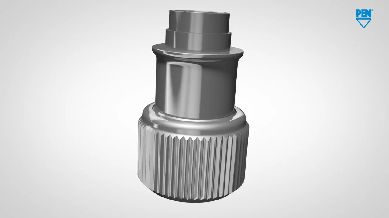 PEM PF11MW/PF12MW Flare Mounted, Floating Captive Panel Screws