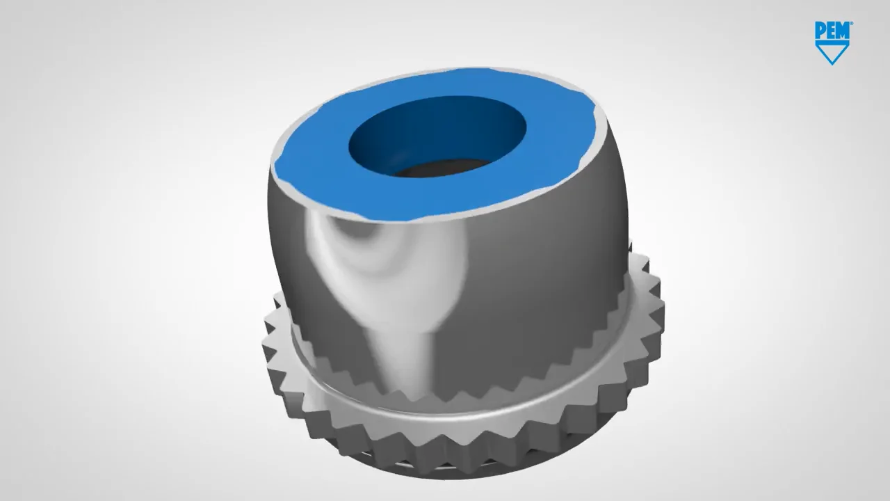 PEM PL Nylon Insert Locking Thread Nut on Vimeo