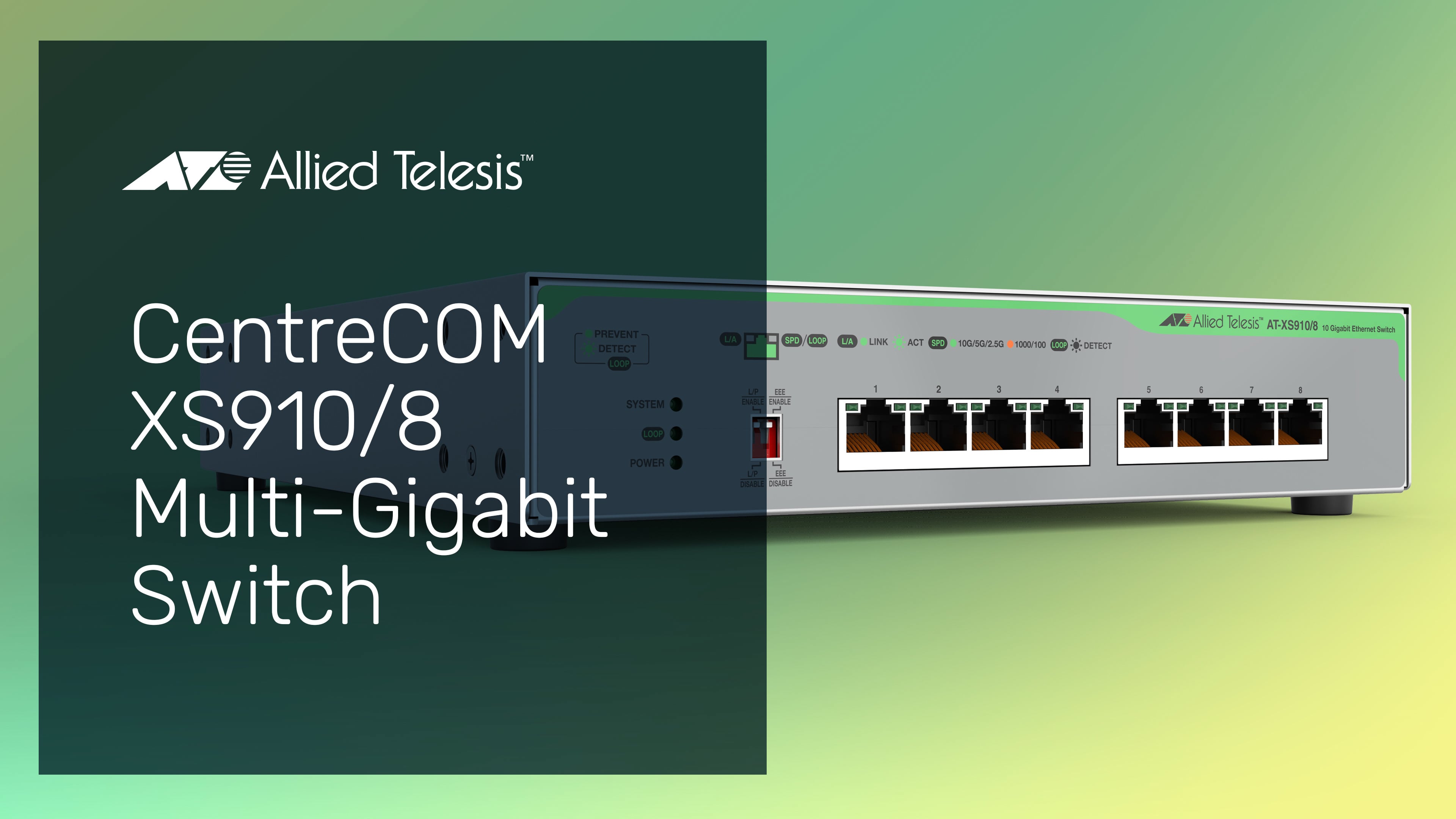 CentreCOM XS910/8 Multi-Gigabit Switch on Vimeo