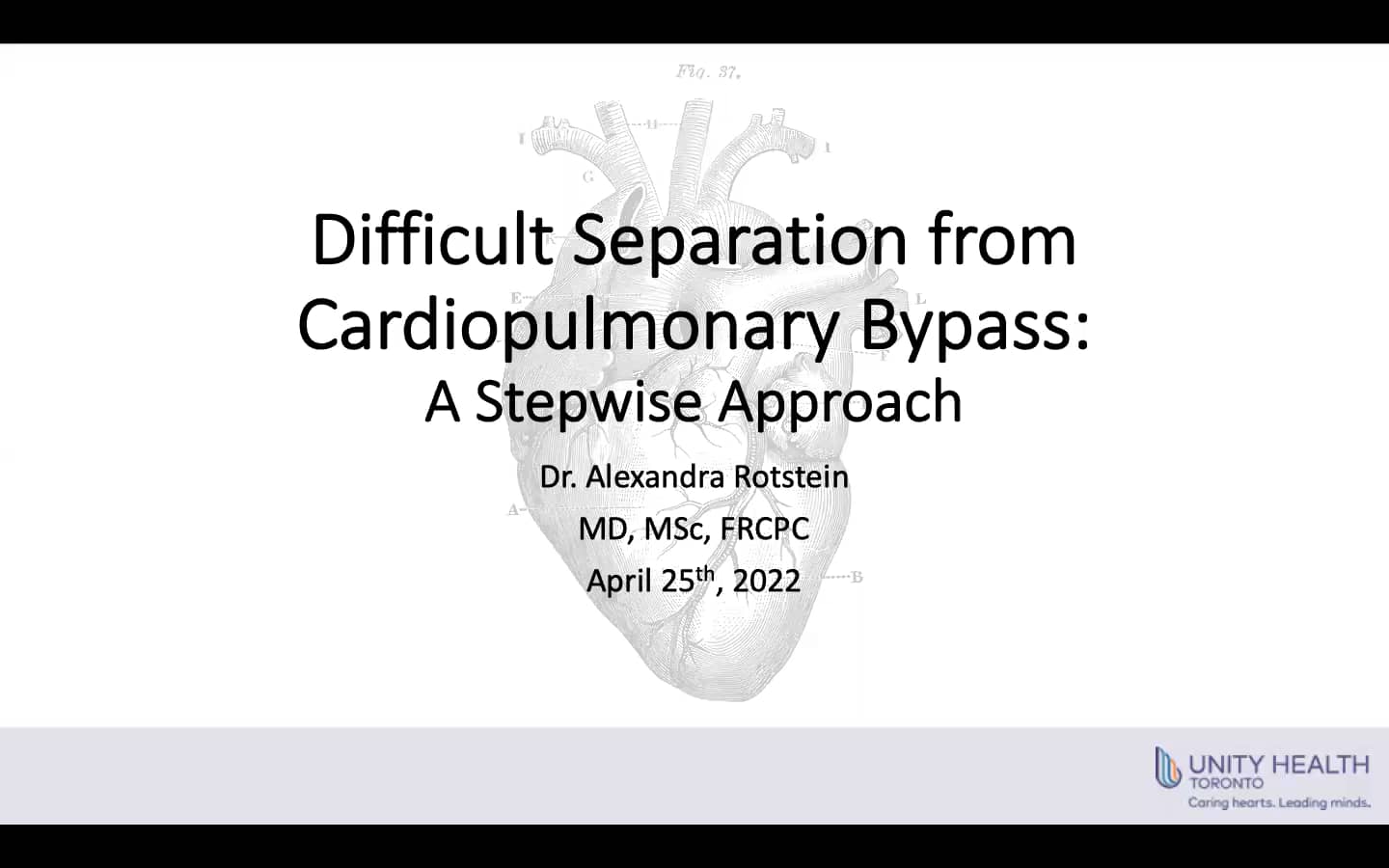 Session 36: Difficult Separation from Cardiopulmonary Bypass - Dr ...