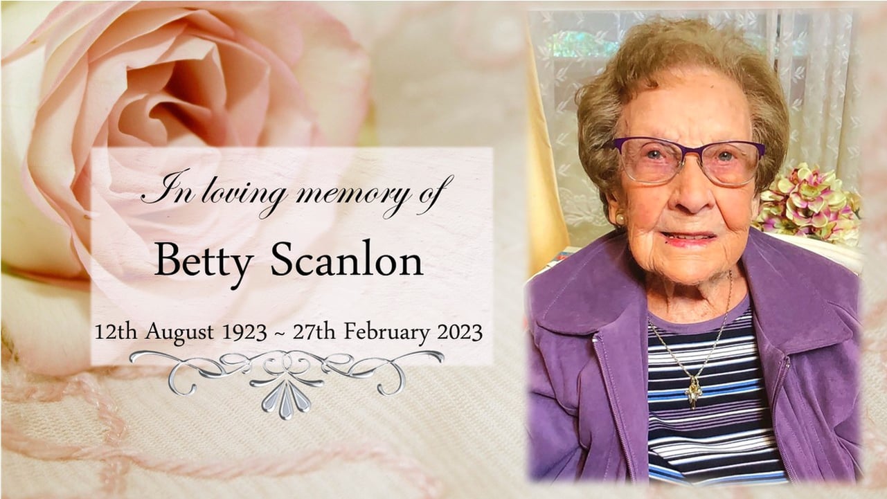 Funeral Service for the Late Betty Scanlon on Vimeo