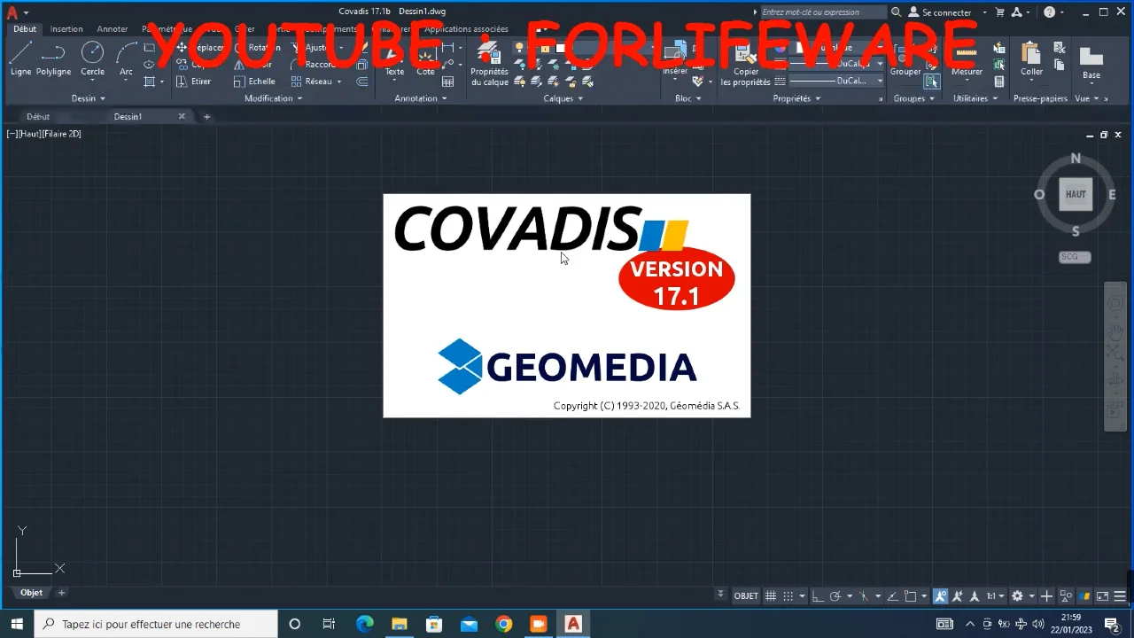 TELECHARGER ET INSTALLER COVADIS 17.1 SUR AUTOCAD 2021 + ACTIVATION A VIE