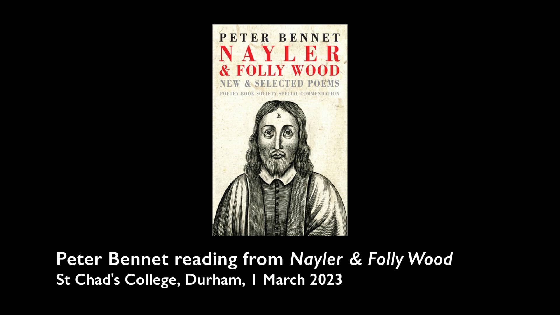 Peter Bennet reading from Nayler & Folly Wood on Vimeo