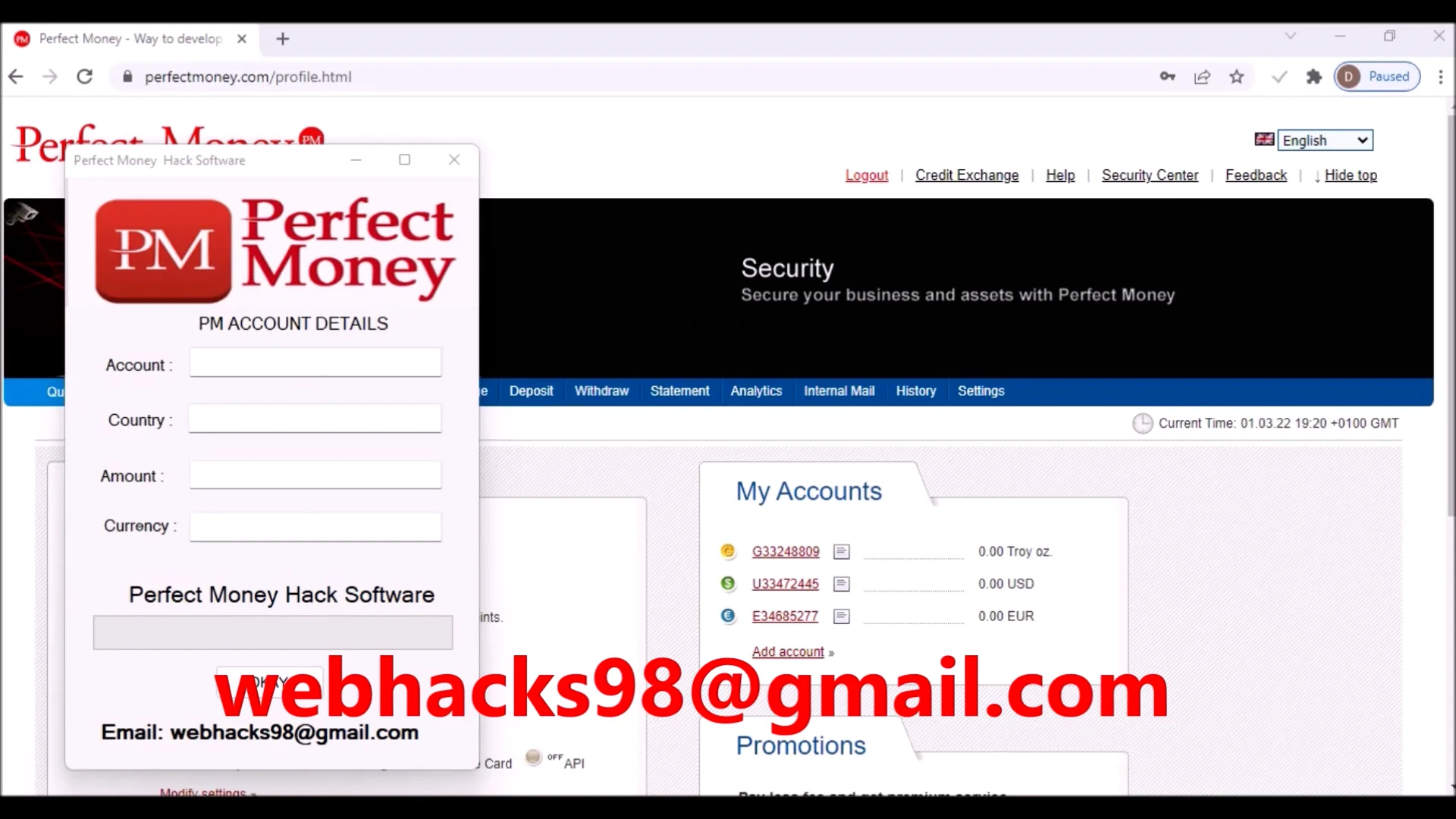 Latest Perfect Money Hack Software on Vimeo