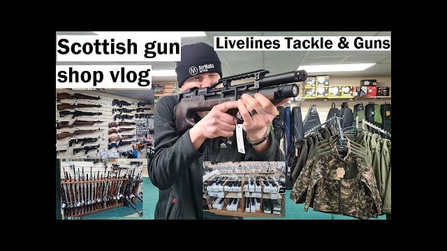 Livelines Tackle & Guns wee gun shop vlog of a very well-stocked ...