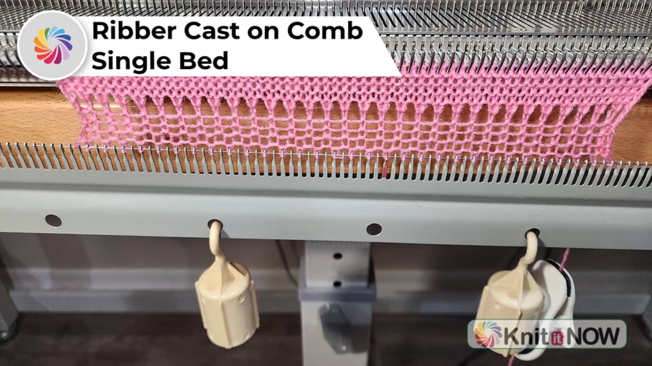 Ribber cast on Comb for Single Bed Knitting | Machine Knitting Tutorial