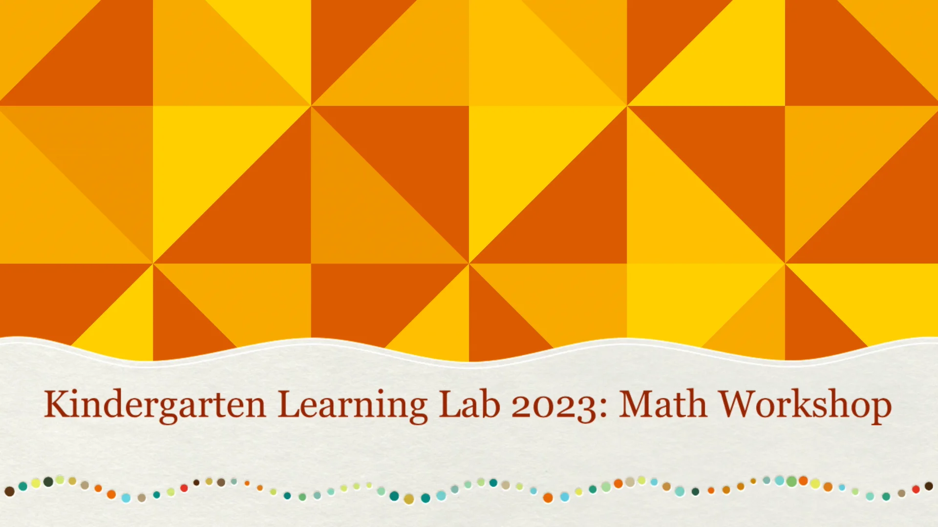 Kinder Learning Lab.mp4 on Vimeo