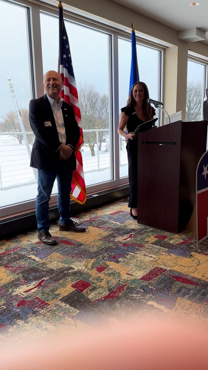 Vicki McKenna from WISN 1130 iHeart Radio speaking at the Lincoln Day ...