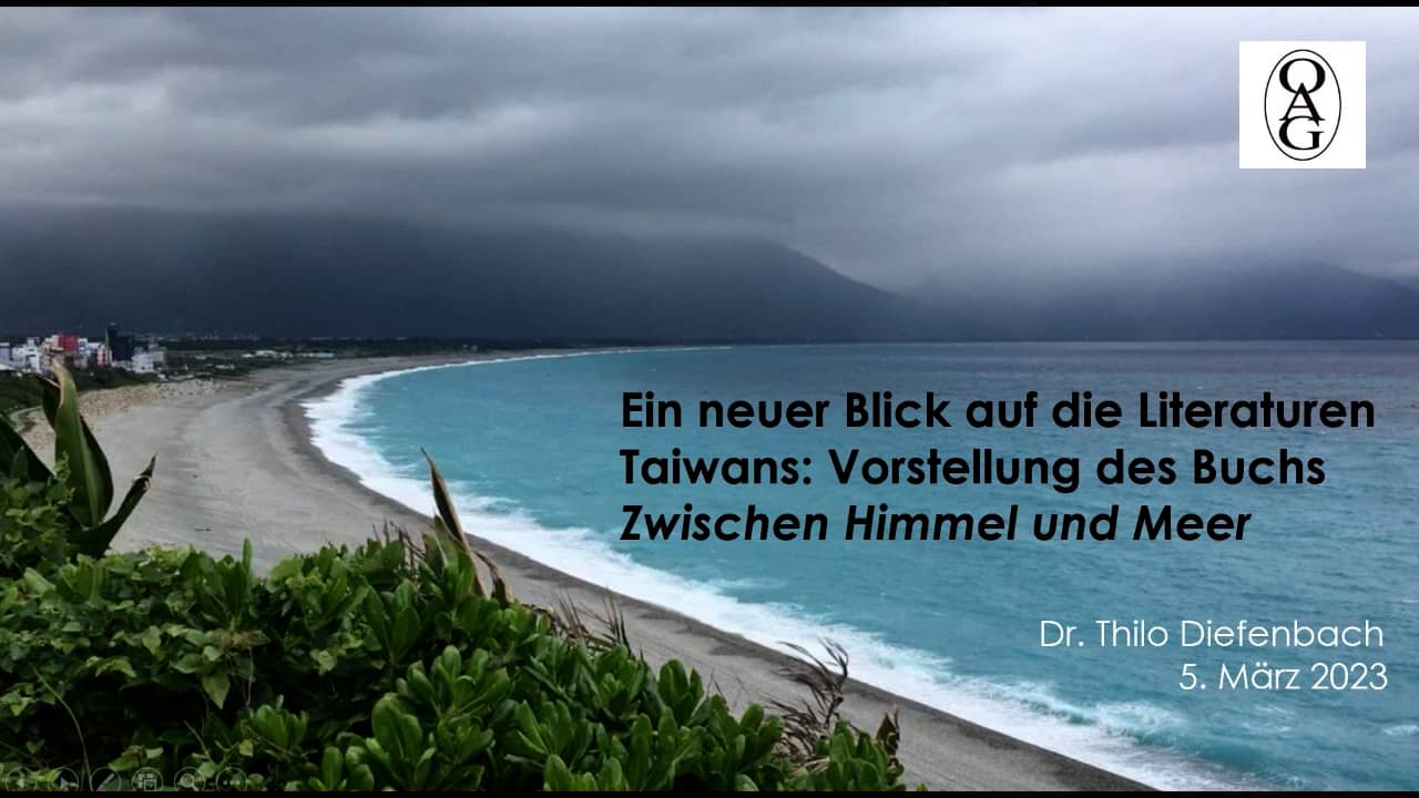 Dr. Thilo Diefenbach: „Ein neuer Blick auf die Literaturen Taiwans ...