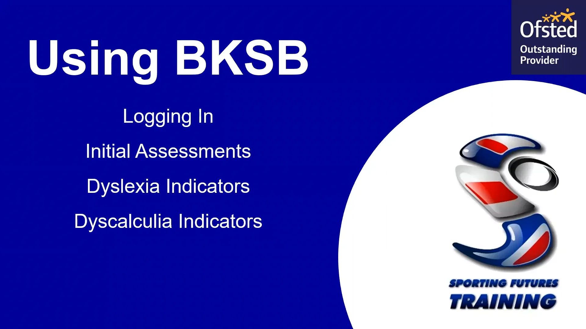 Using BKSB - Initial Assessments.mp4