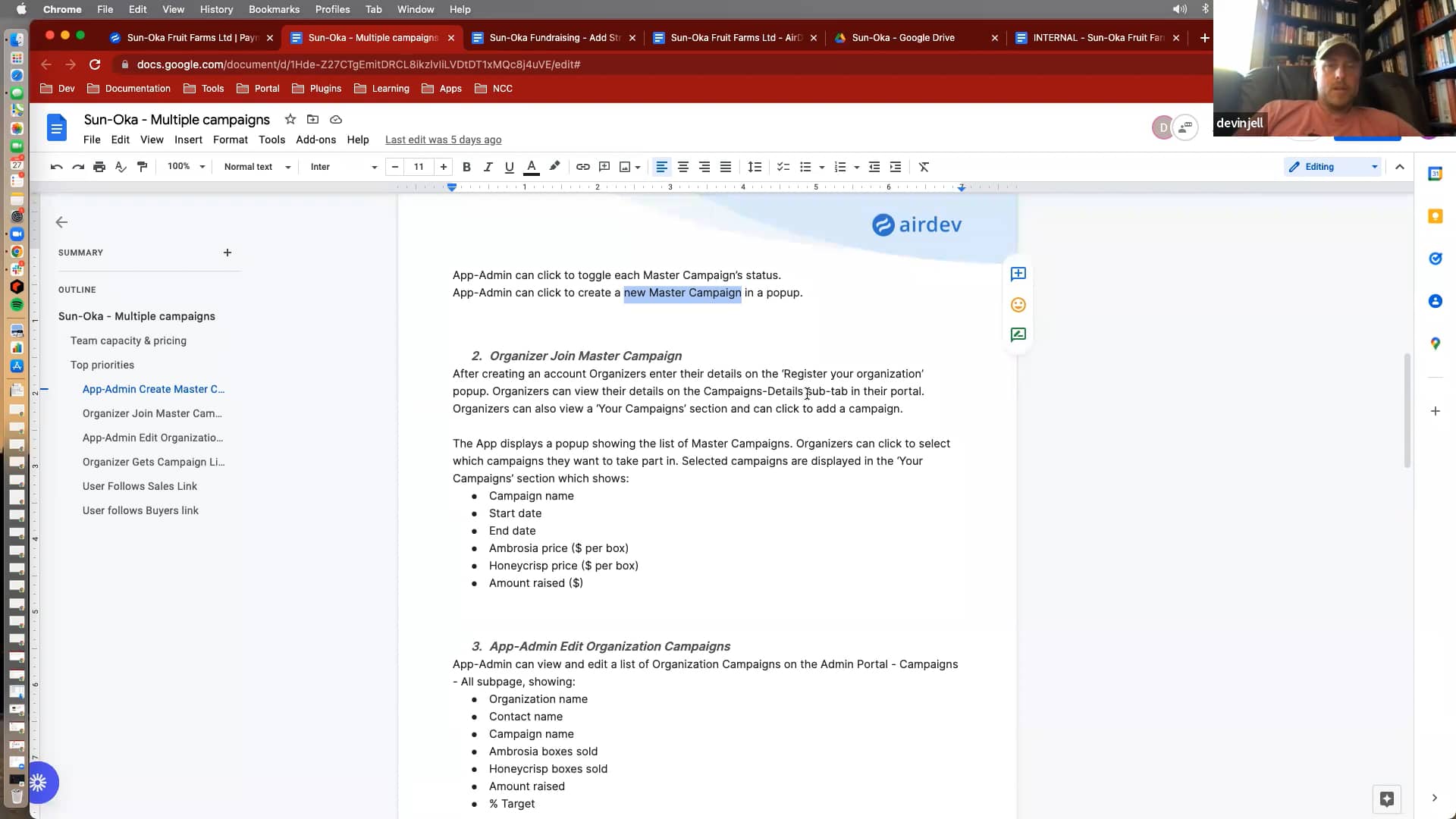 Devin Jell: Catch up - tony.macpherson@airdev.co - Jun 27, 2022 10:30 am on Vimeo