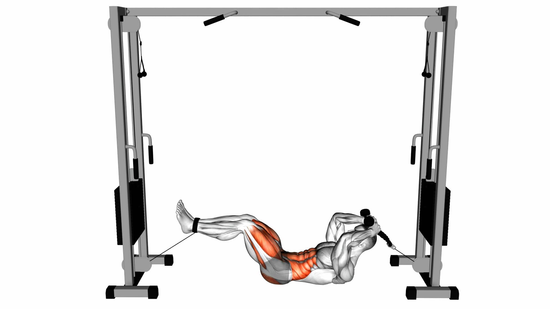 Cable Tuck Reverse Crunch on Vimeo