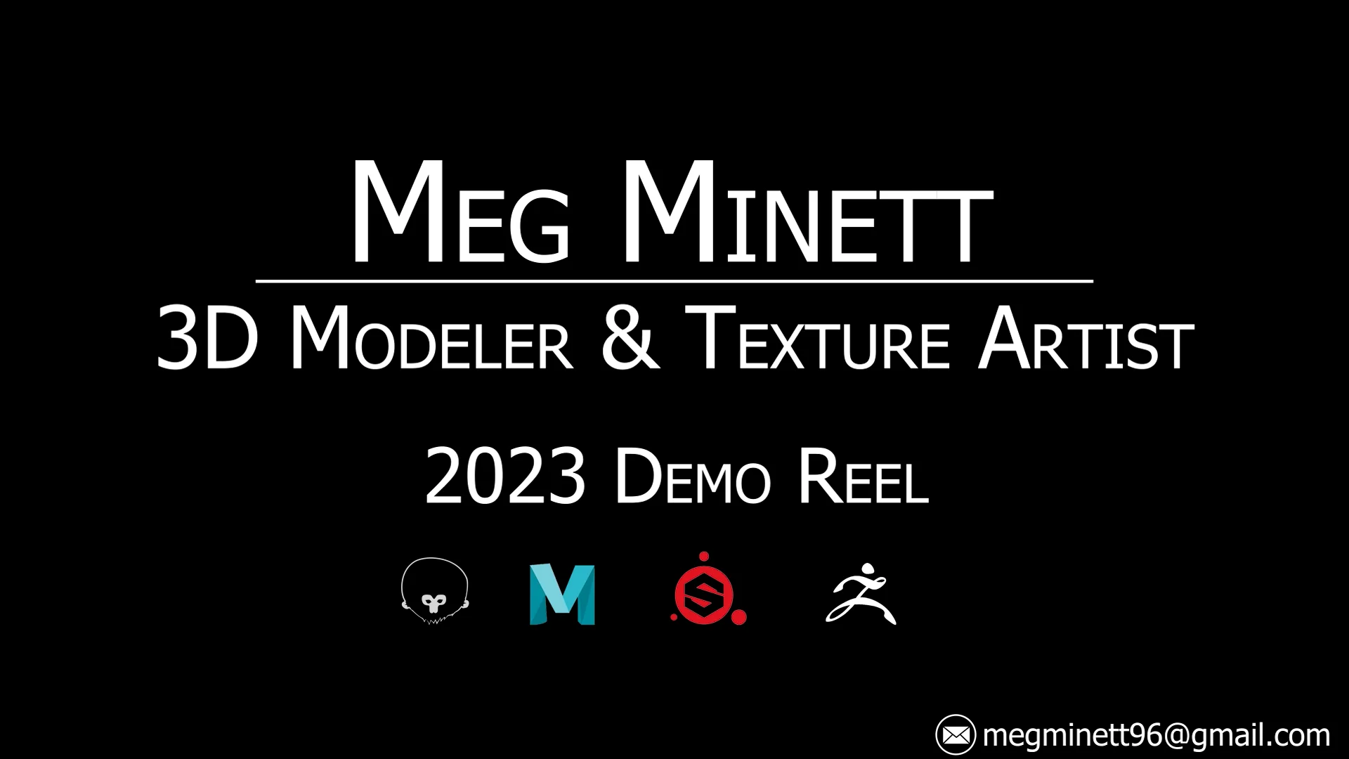 Meg Minett - Student Demo Reel 2023 on Vimeo