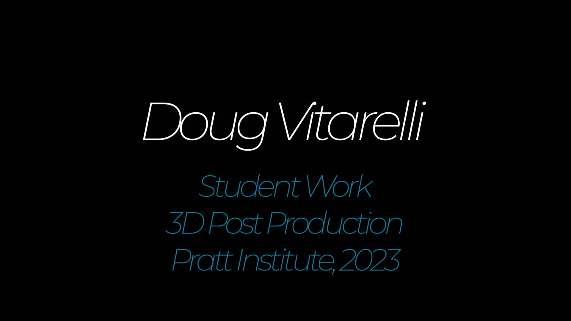 Pratt Student Work 3D Post Production S23 on Vimeo