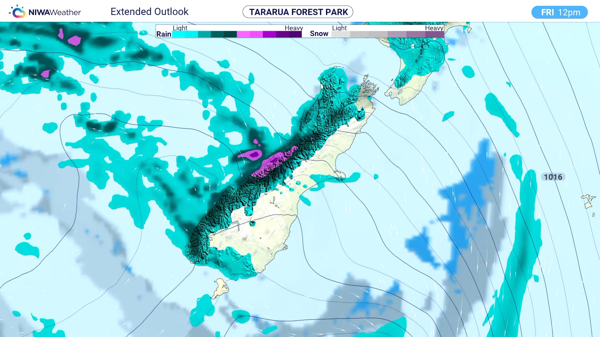 Tararua Forest Park Weather Outlook on Vimeo