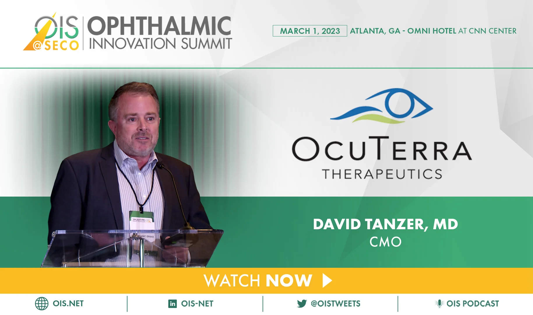 OcuTerra - David Tanzer, MD, CMO on Vimeo
