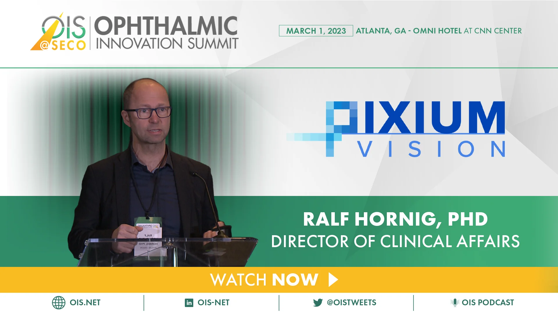 Pixium Vision - Ralf Hornig, PhD, Director of Clinical Affairs on Vimeo