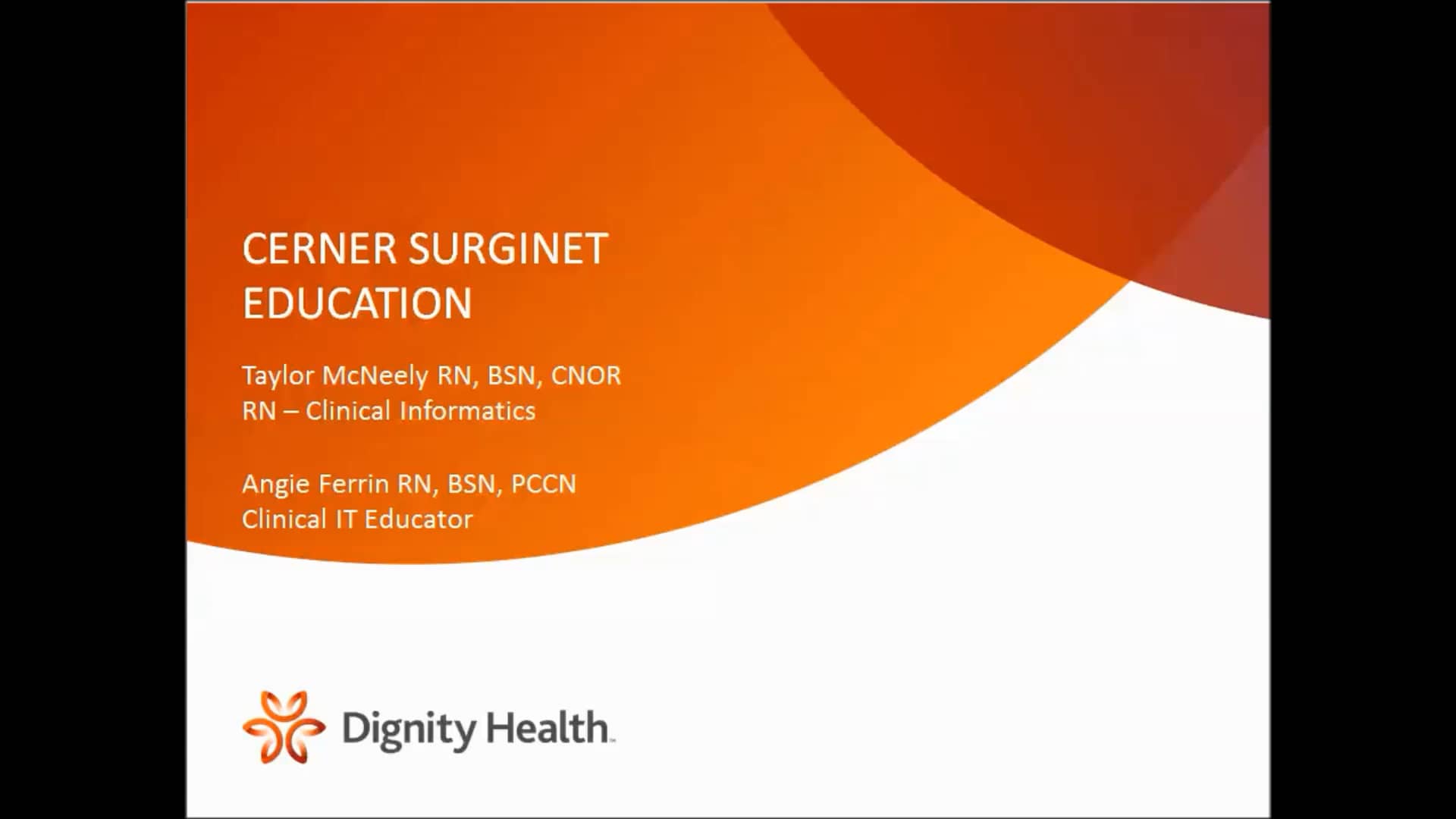 SurgiNet Training Video on Vimeo