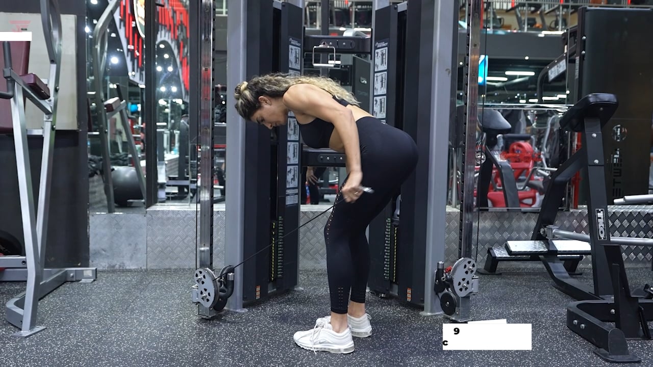 Patada de tríceps isolateral en polea on Vimeo