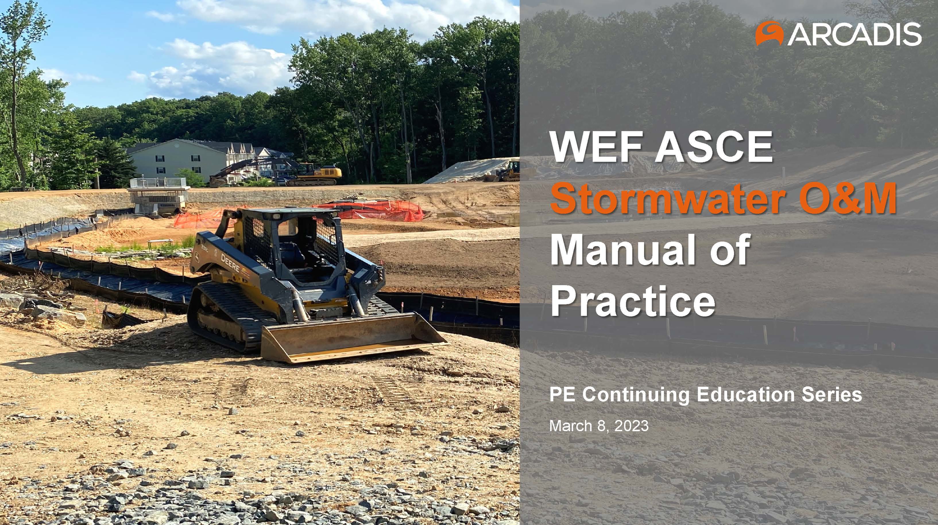 PE Continuing Education Series - WEF ASCE Stormwater O&M Manual of ...