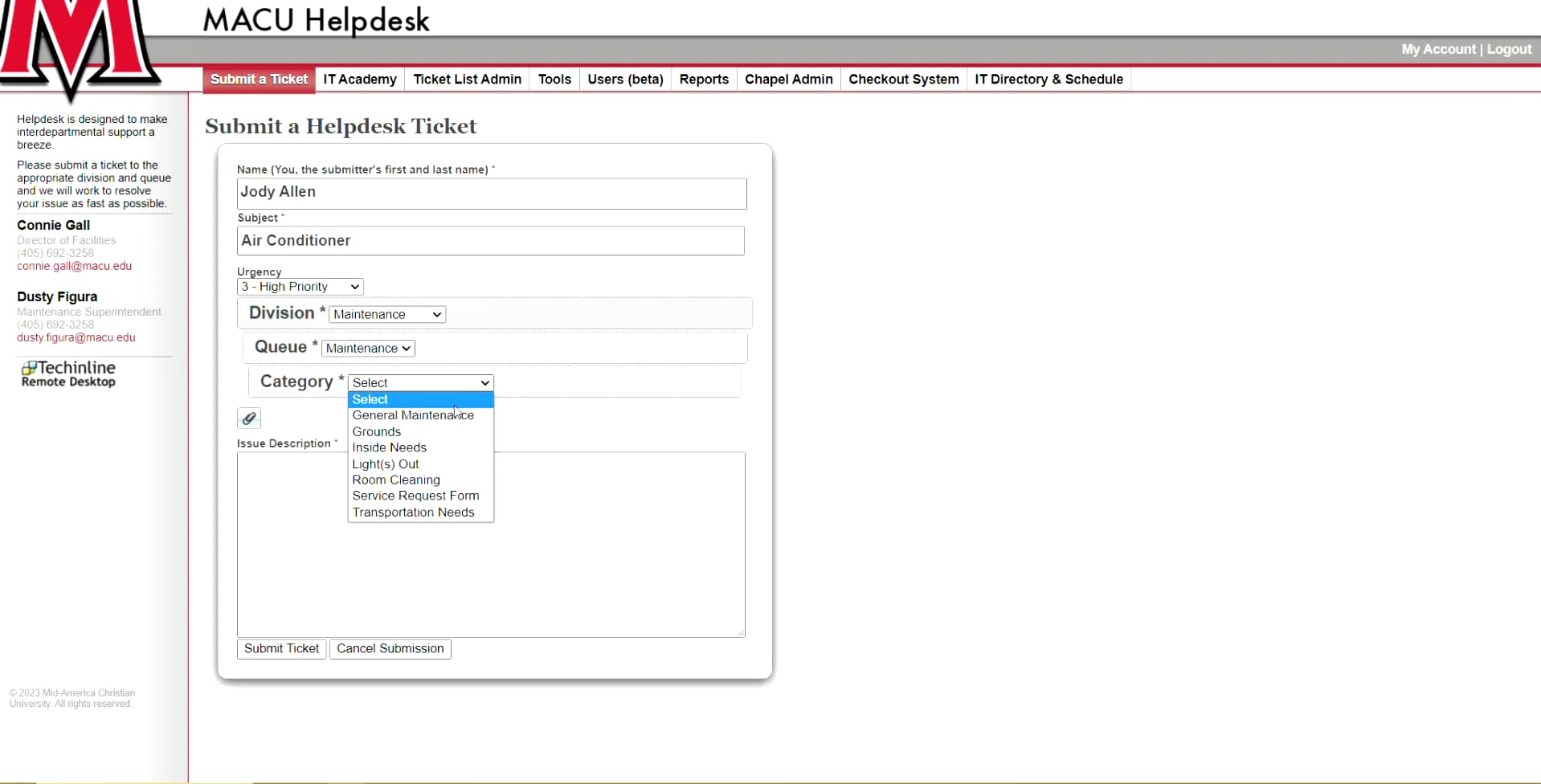 Submitting a Maintenance Ticket.mp4 on Vimeo