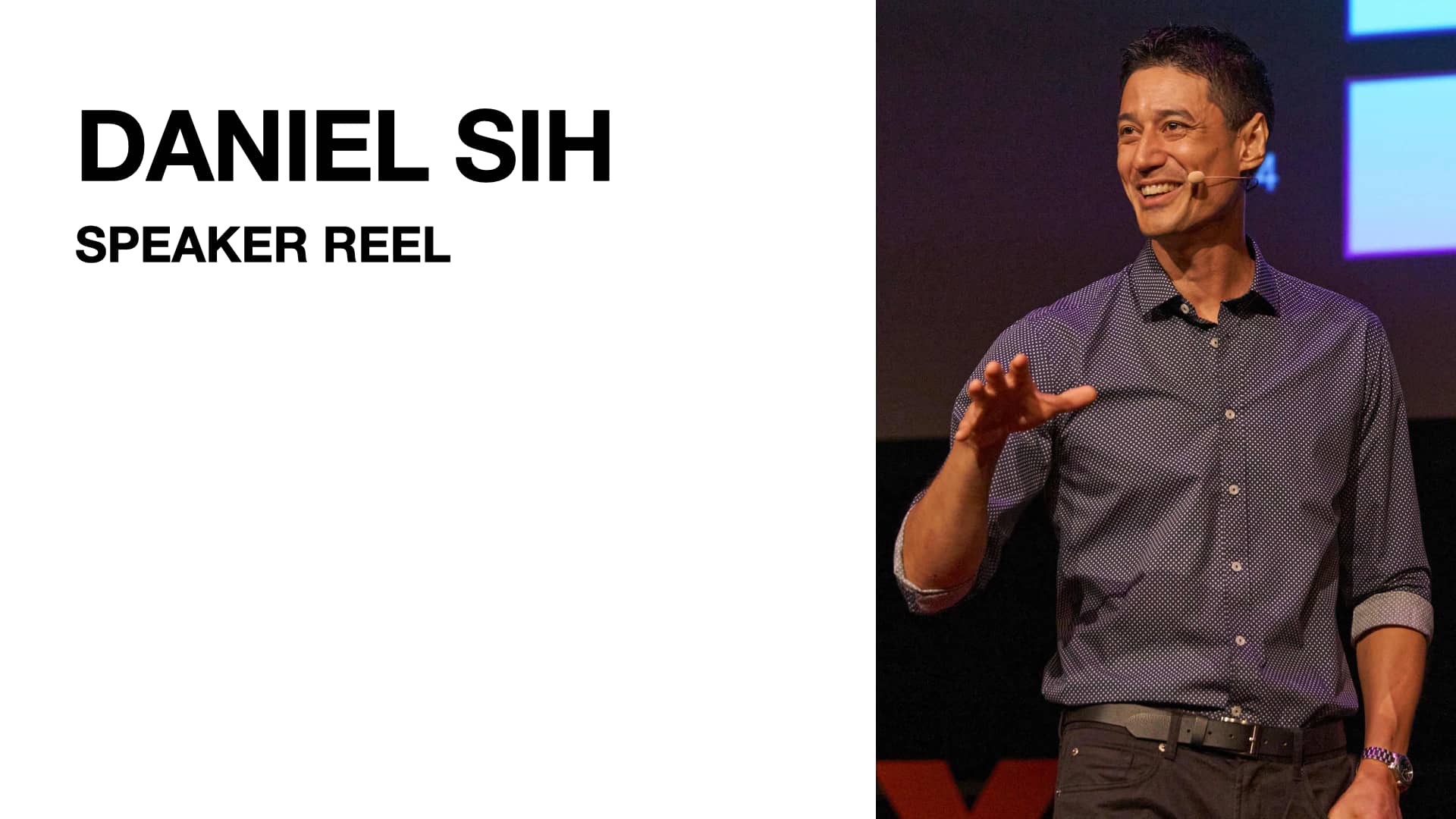Daniel Sih - Speaker Reel 2024 on Vimeo