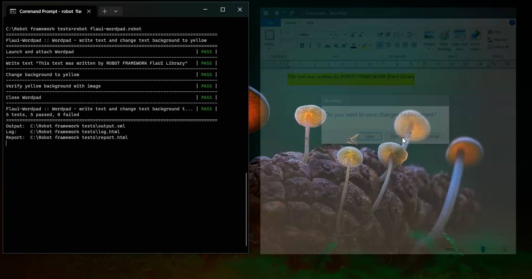 Robot Framework - FlaUI library on Vimeo