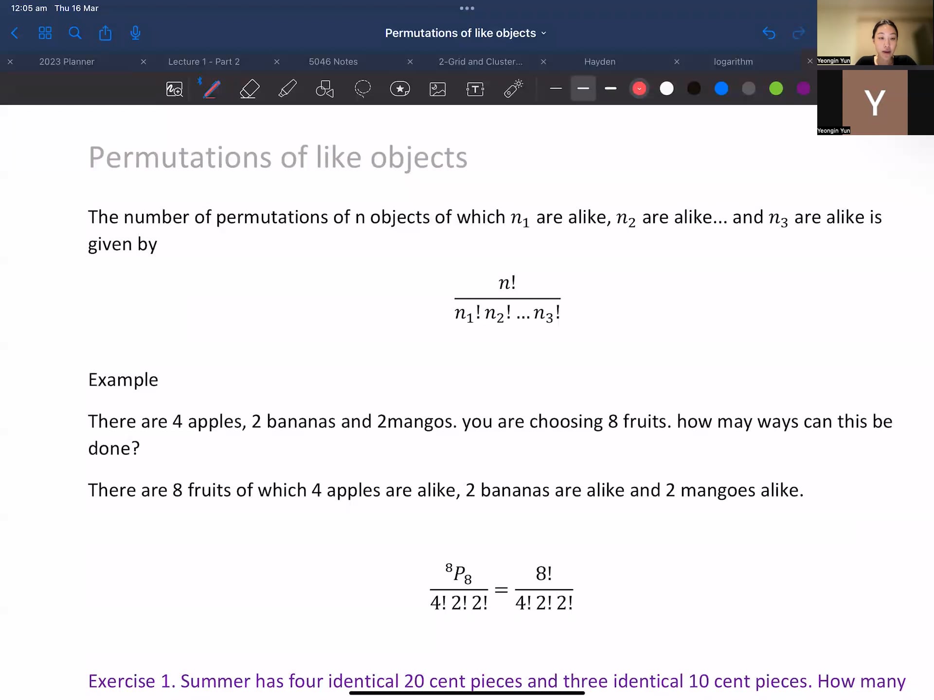 Permutations Of Like Objects Mp4 On Vimeo