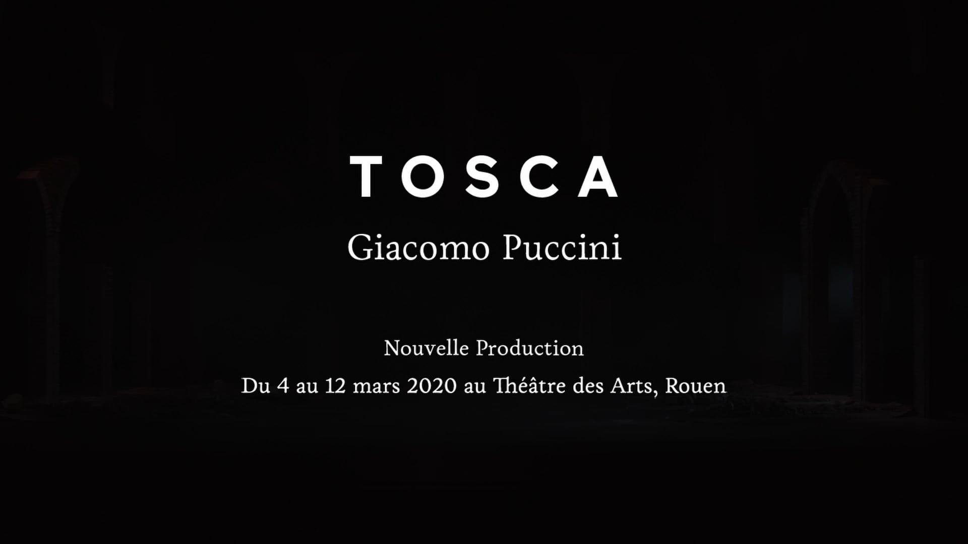 TOSCA - Opéra de Rouen - Making Of | Videos & Movies on Vimeo