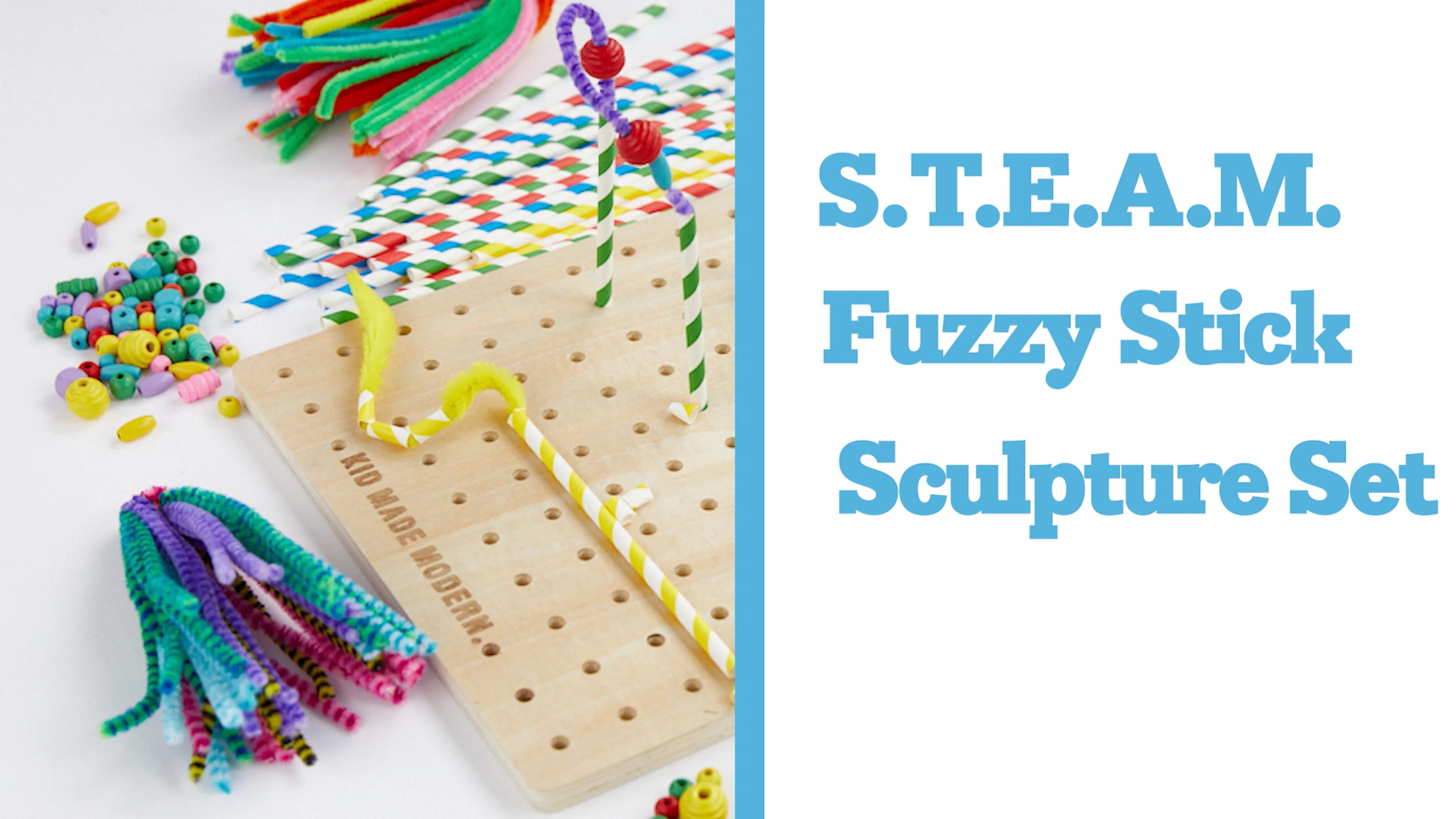 KMM STEAM Fuzzy Stick Sculpture Kit with intro on Vimeo