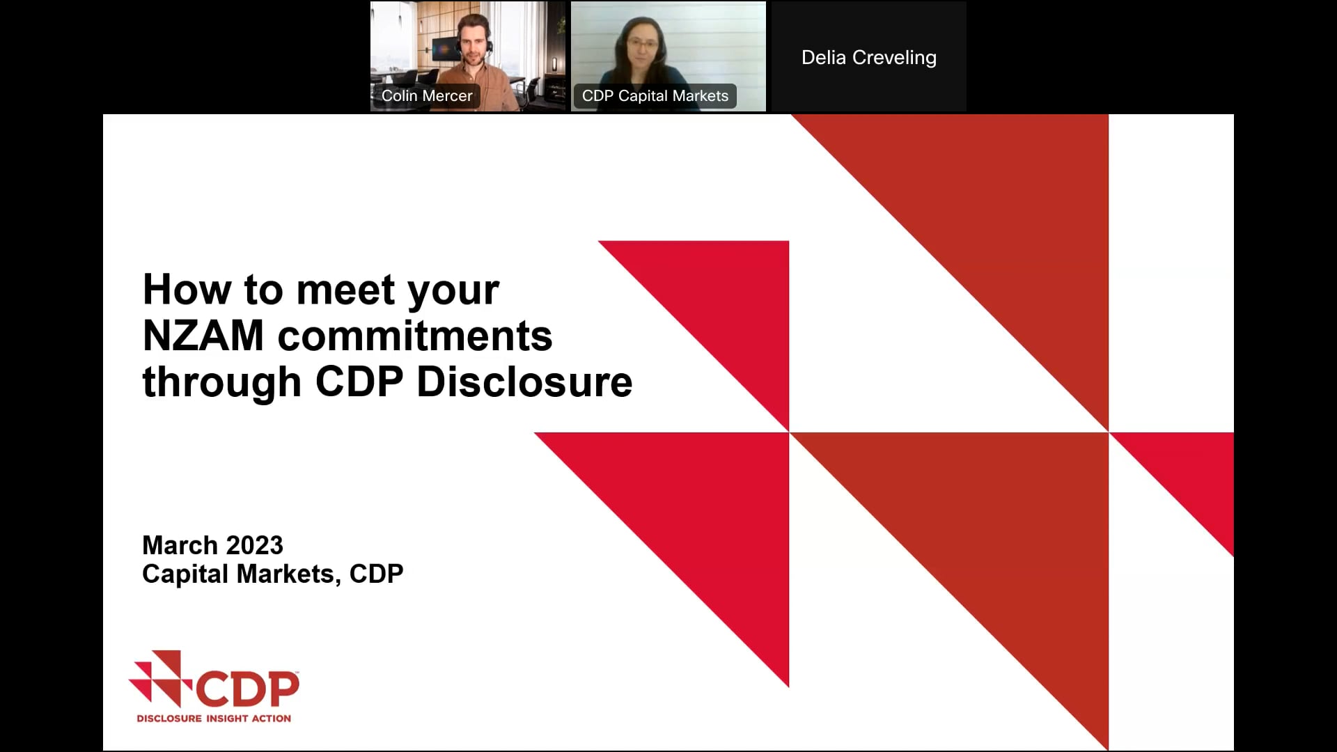 How to Meet Your NZAM Commitments through CDP Disclosure in 2023 on Vimeo